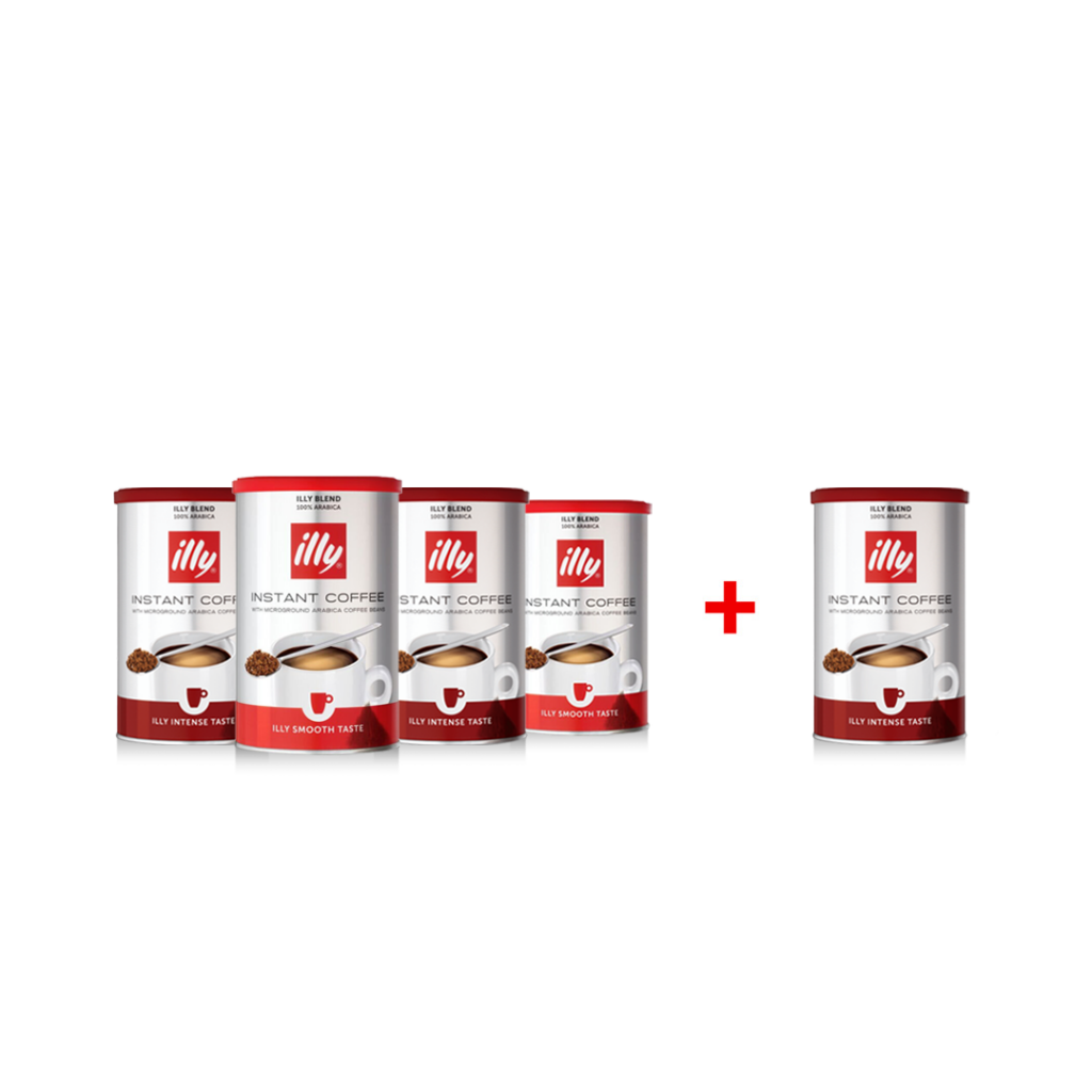 Buy illy Singapore 4+1 Instant Coffee Cans (95g)